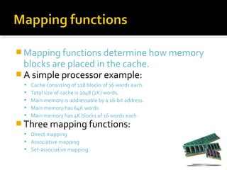 Chapter5 the memory-system-jntuworld | PPT | Data Storage and Warehousing | Computing