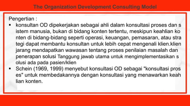 chapter 5 -The Organization Development Practitioner and the OD Process ...