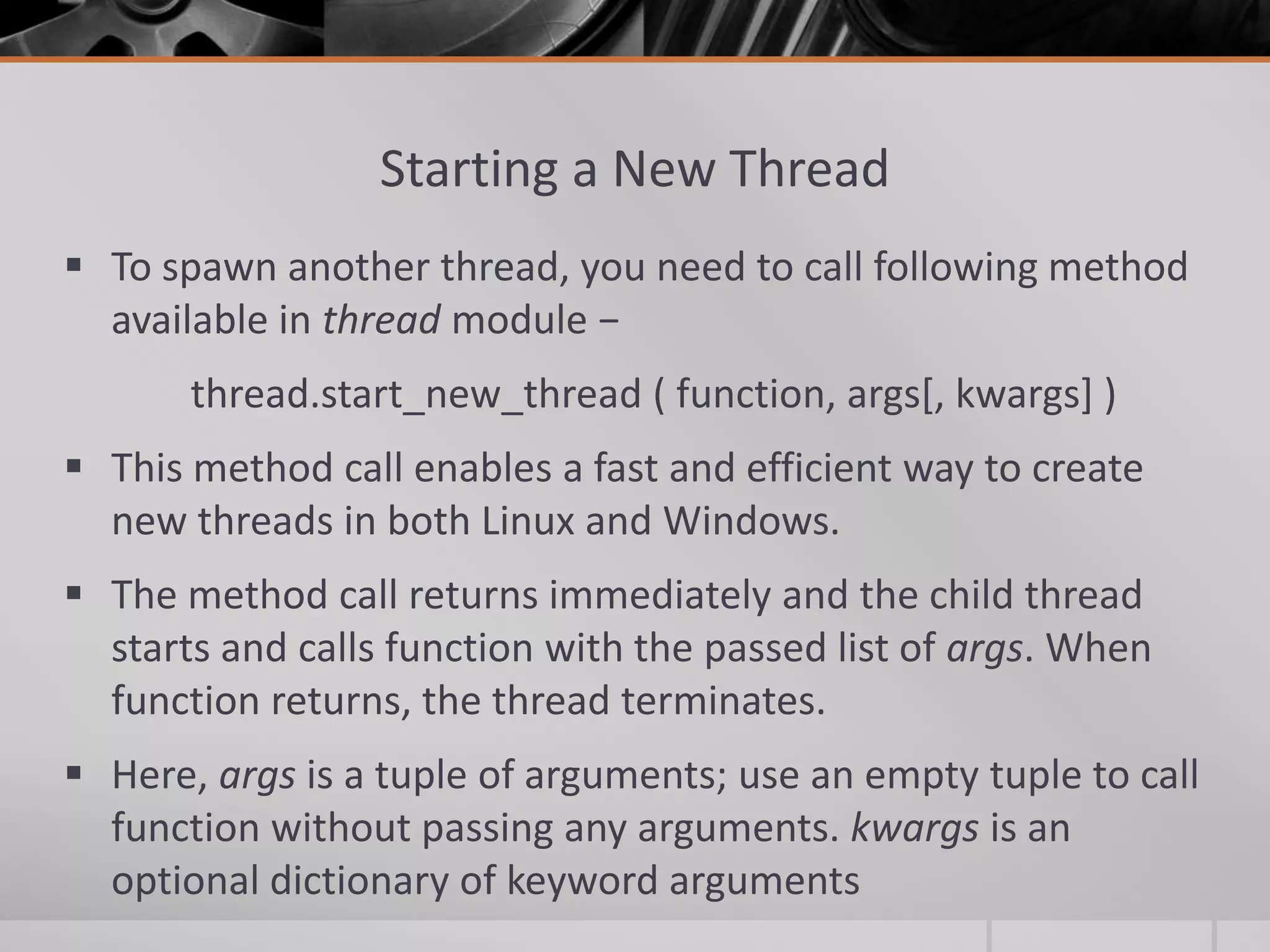 Chapter 5 - THREADING & REGULAR exp - MAULIK BORSANIYA | PPT