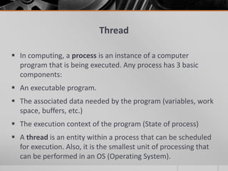 Chapter 5 - THREADING & REGULAR exp - MAULIK BORSANIYA | PPTX