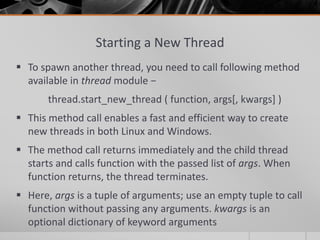 Chapter 5 - THREADING & REGULAR exp - MAULIK BORSANIYA | PPTX