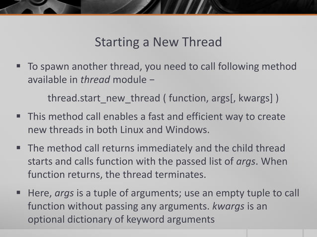 Chapter 5 - THREADING & REGULAR exp - MAULIK BORSANIYA | PPT
