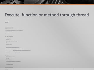 Chapter 5 - THREADING & REGULAR exp - MAULIK BORSANIYA | PPTX