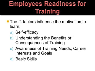 Training and Development | PPT