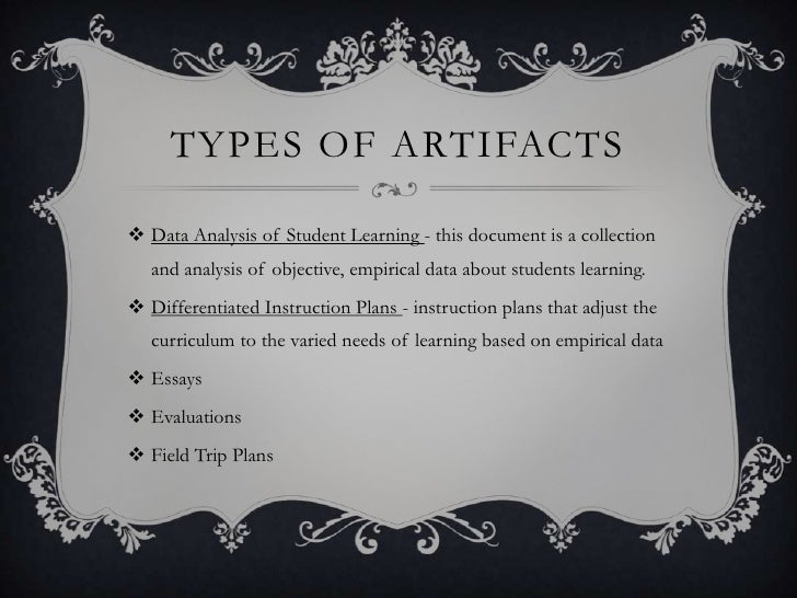 Examples Of Artifacts That Represent You at Dora Hubbard blog