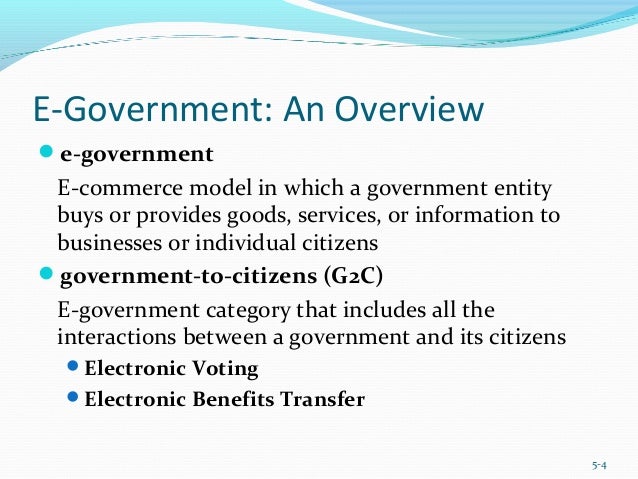 Chapter 5/Innovative EC Systems: From E-Government to E-Learning, Co…