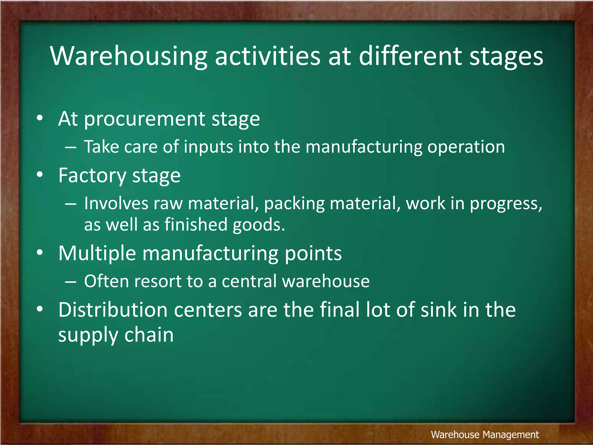 Warehouse Management | PPTX