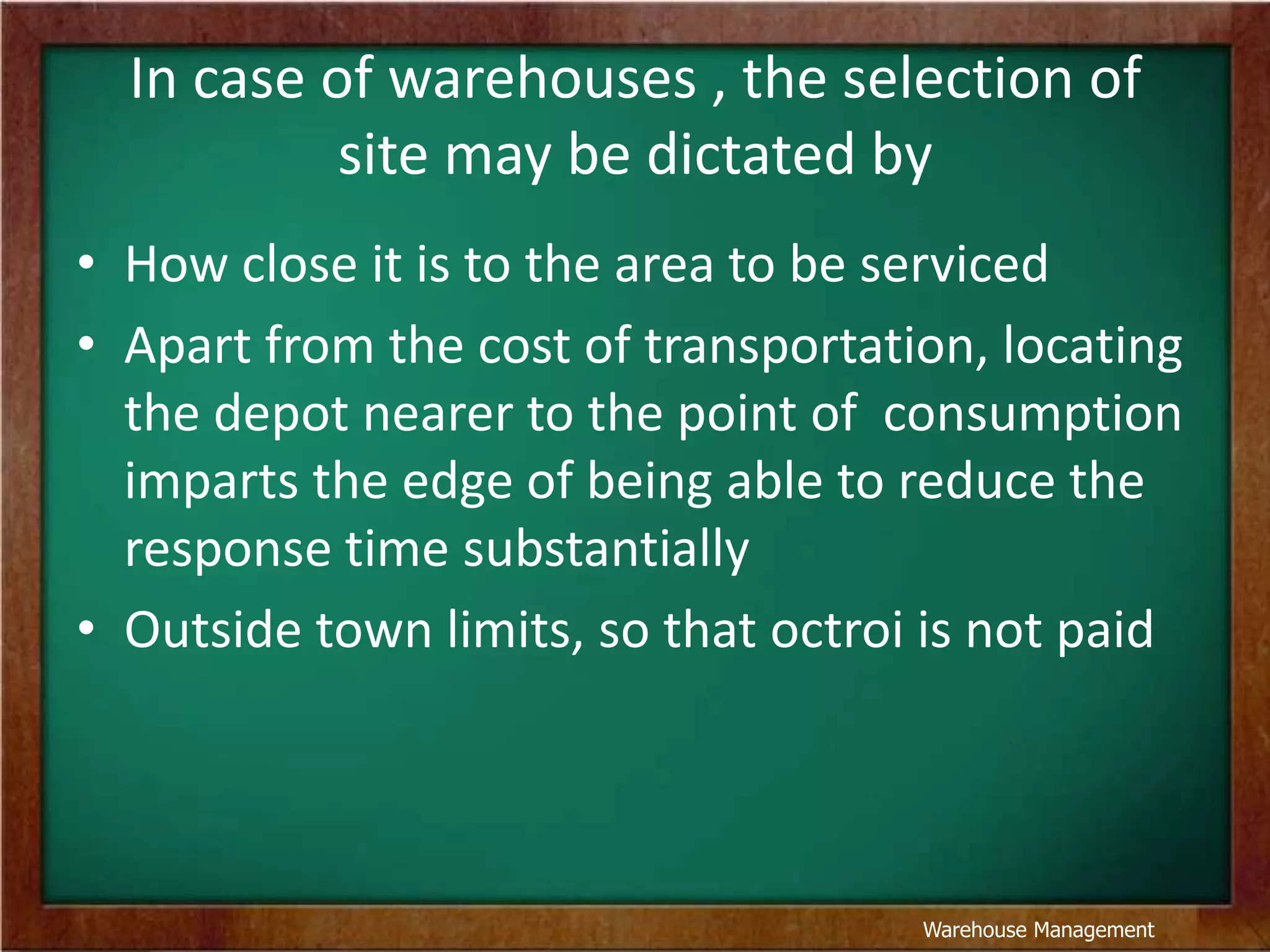 Warehouse Management | PPTX