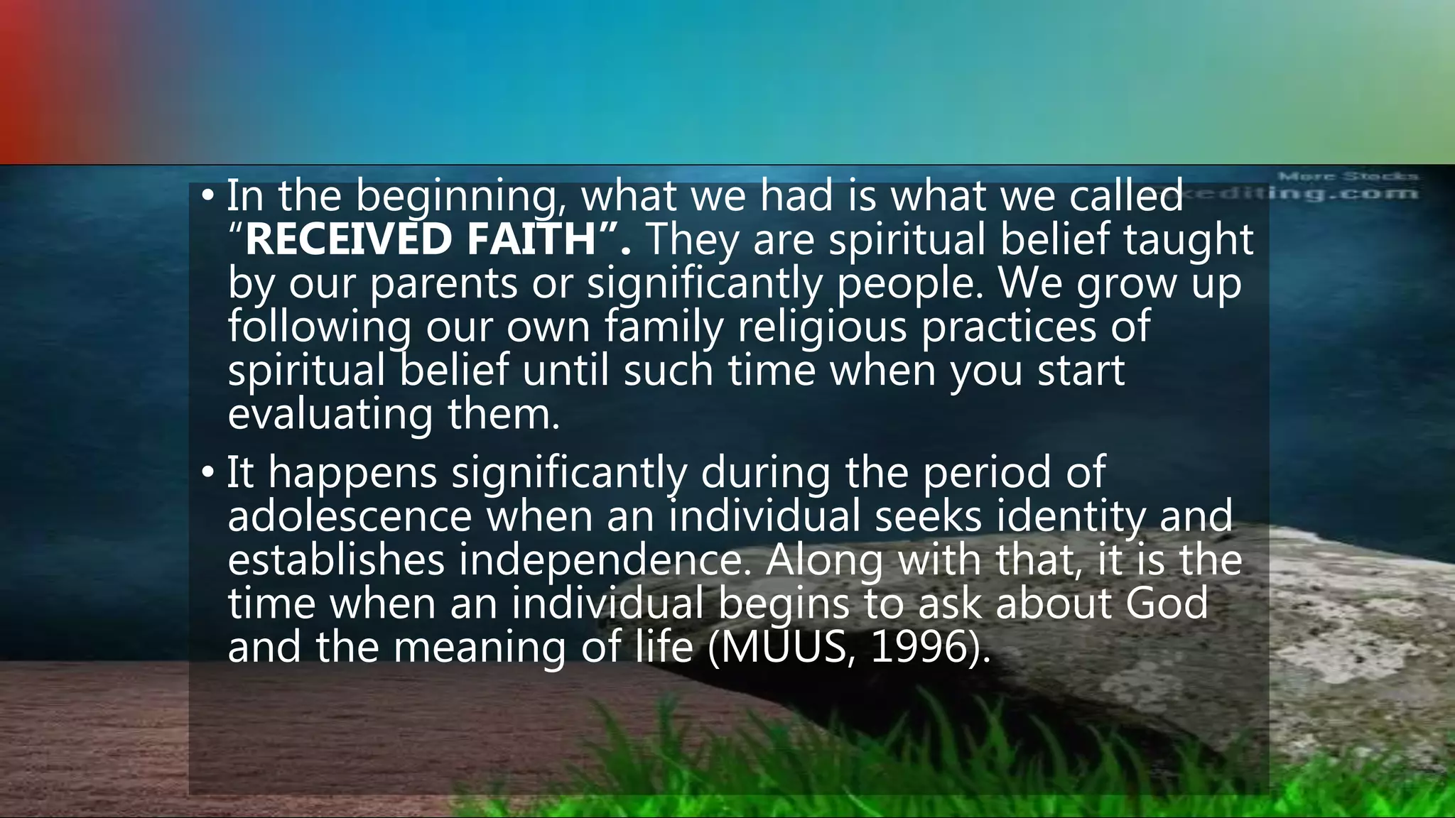 Chapter 5: WHOLENESS AND BALANCE IN LIFE | PPTX