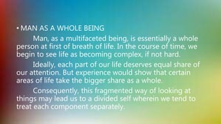 Chapter 5: WHOLENESS AND BALANCE IN LIFE | PPTX