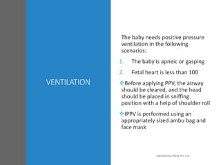 Obg mudaliar ppt resuscitation and examination of new born | PPTX