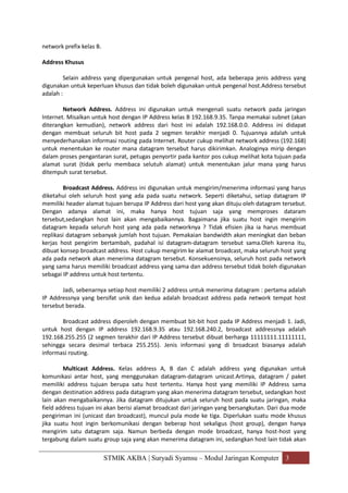 IP ADDRESS DAN SUBNETTING | PDF