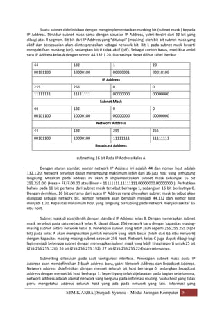 IP ADDRESS DAN SUBNETTING | PDF