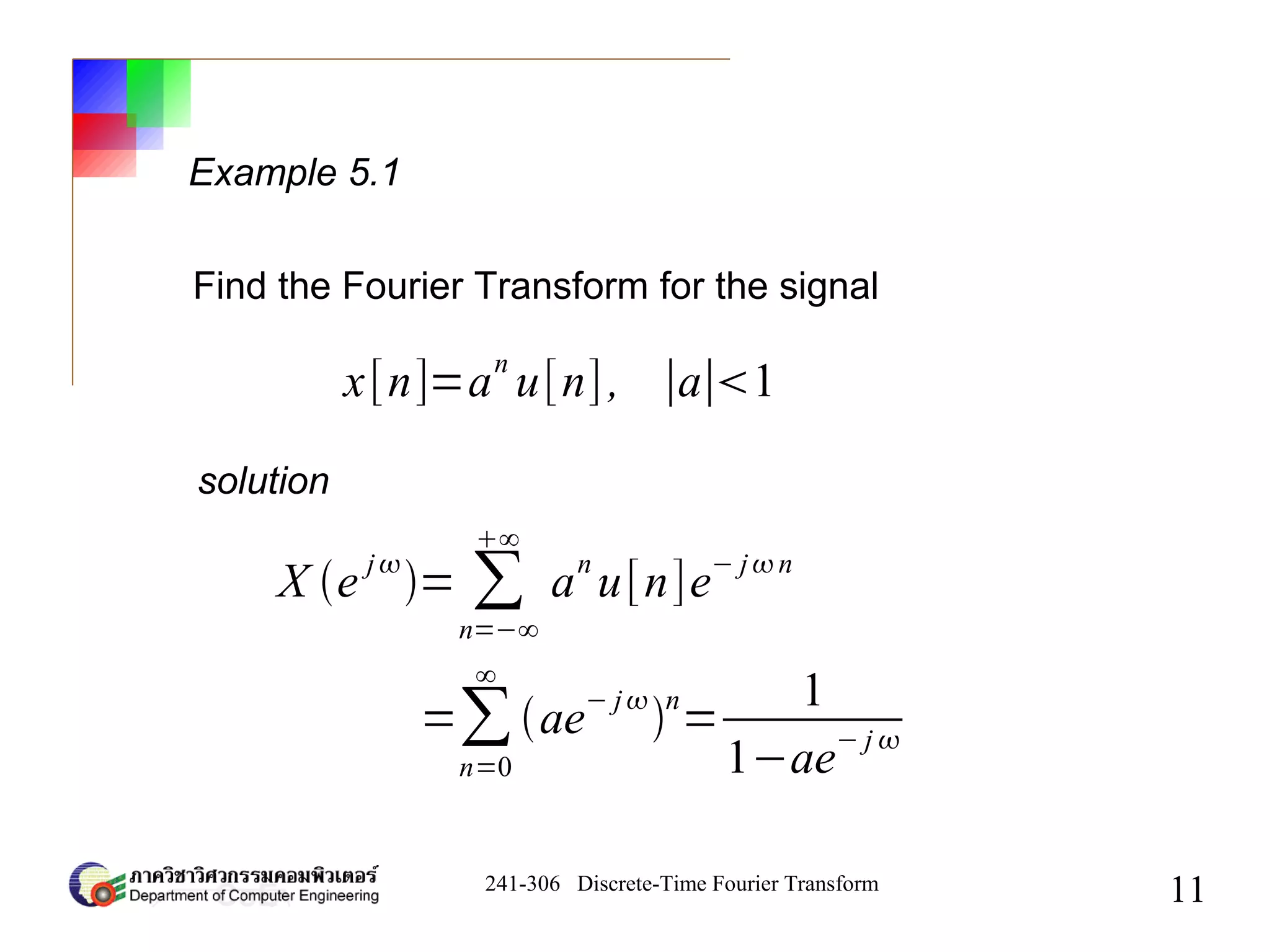 Chapter5 The Discrete Time Fourier Transform Pdf Web Development
