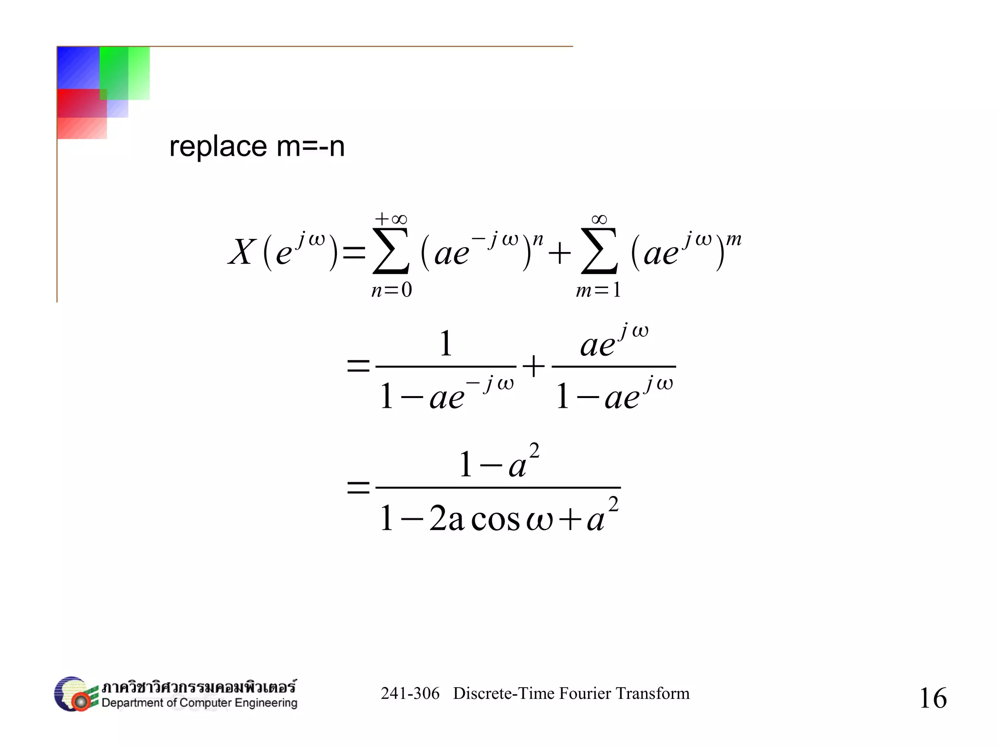 Chapter5 The Discrete Time Fourier Transform Pdf Web Development