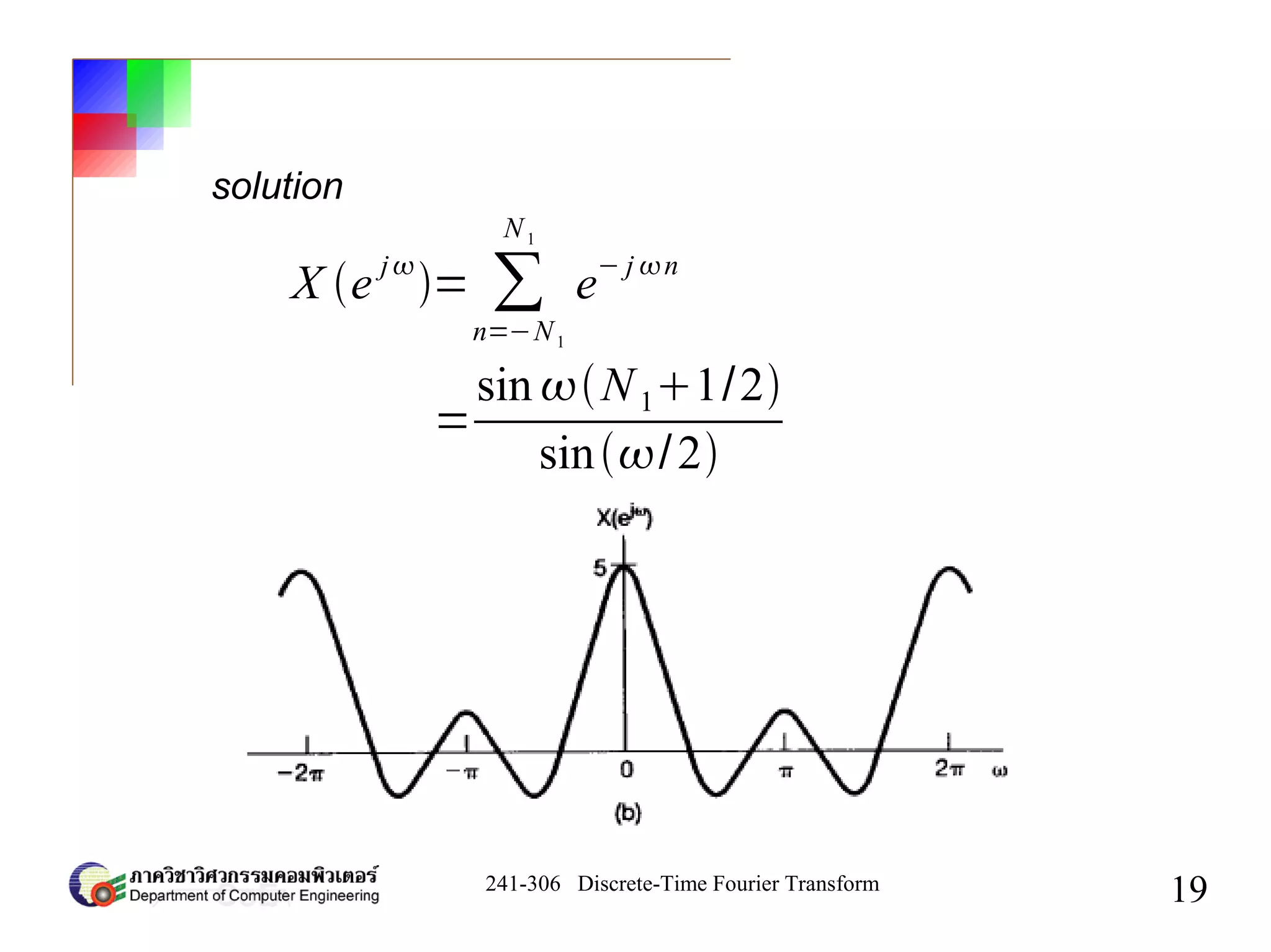 Chapter5 The Discrete Time Fourier Transform Pdf Web Development