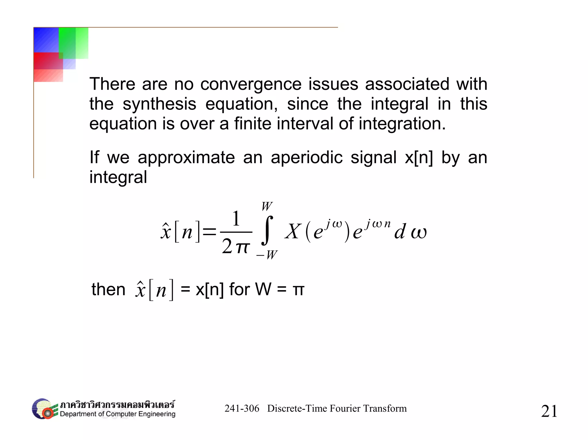 Chapter5 The Discrete Time Fourier Transform Pdf Web Development