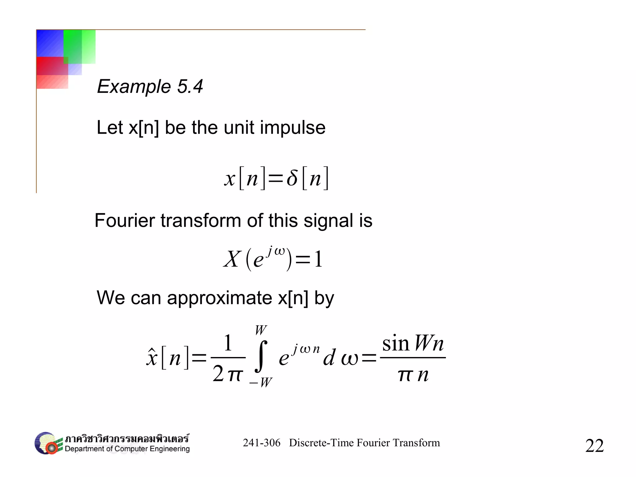 Chapter5 - The Discrete-Time Fourier Transform | PDF | Web Development | Internet
