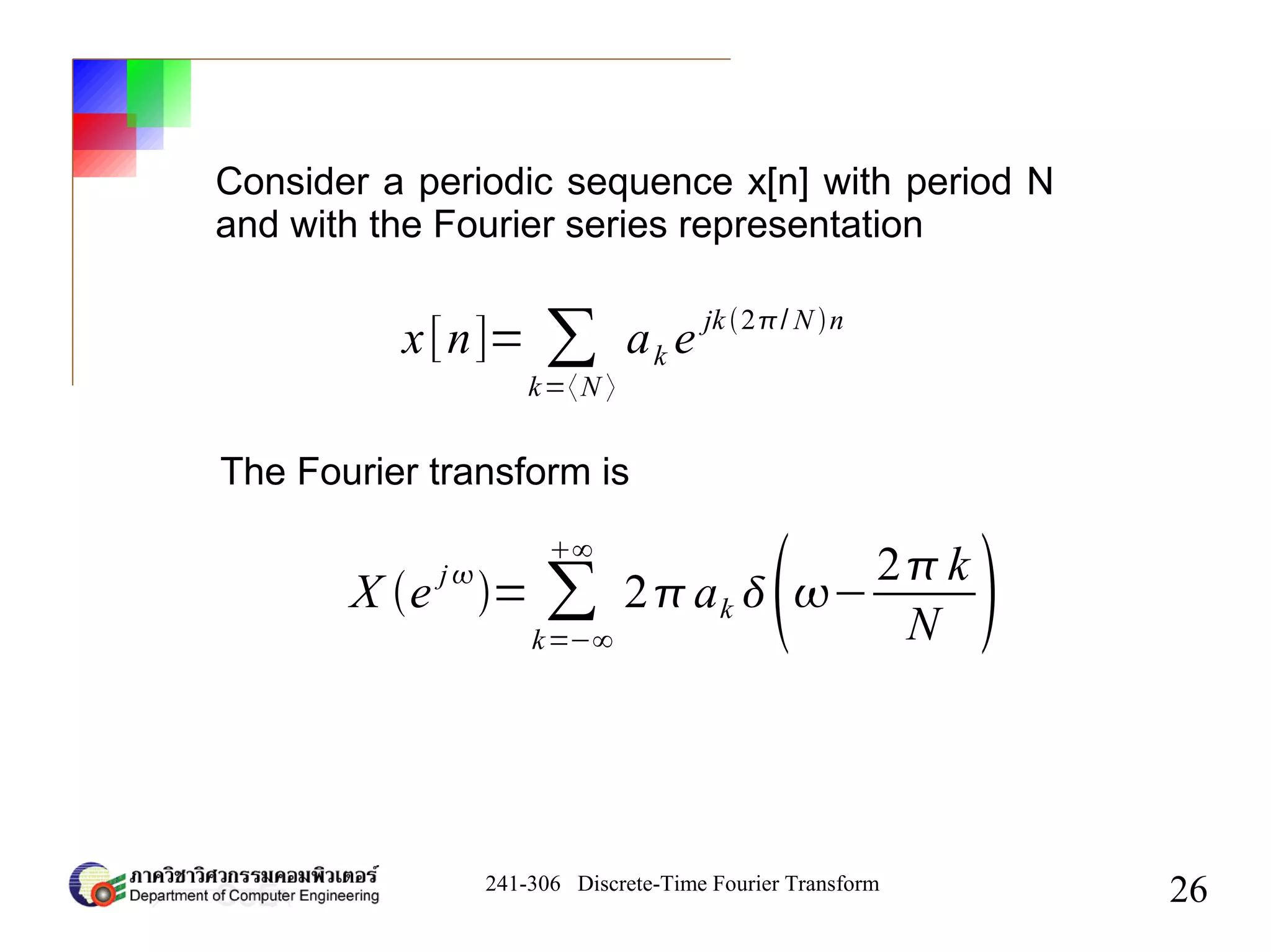 Chapter5 The Discrete Time Fourier Transform Pdf Web Development