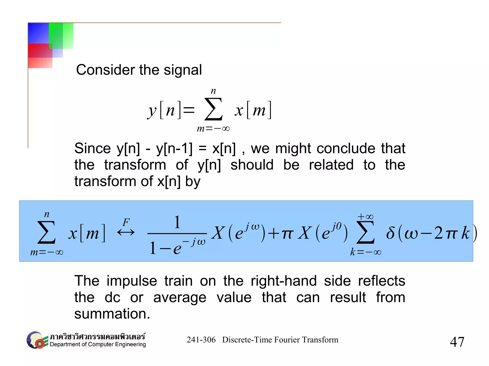 Chapter5 The Discrete Time Fourier Transform Pdf Web Development