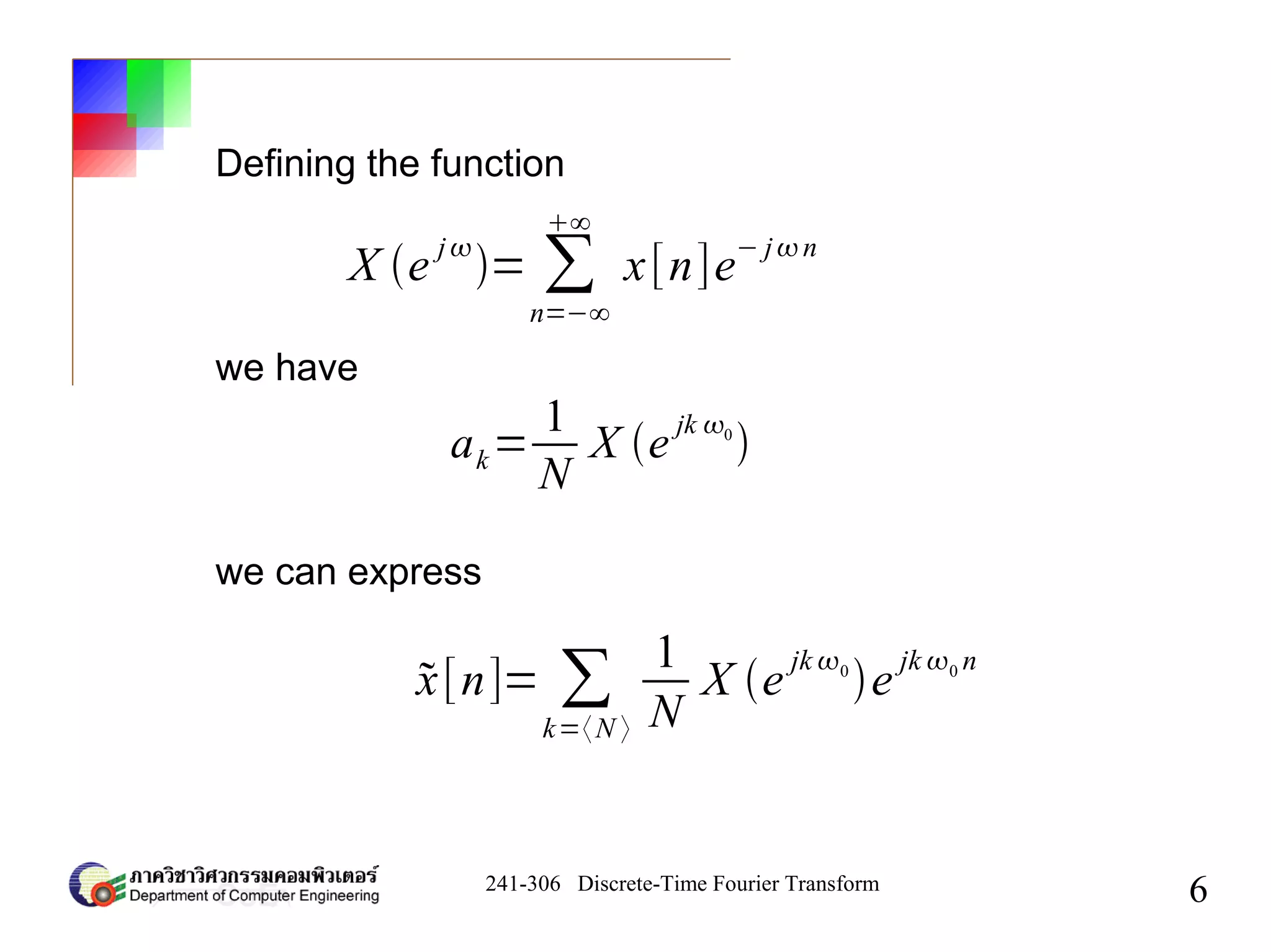 Chapter5 - The Discrete-Time Fourier Transform | PDF | Web Development | Internet