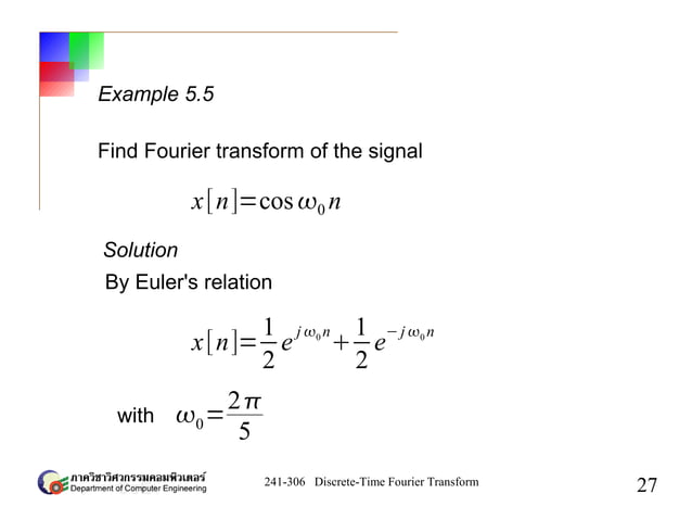 Chapter5 - The Discrete-Time Fourier Transform | PDF | Web Development | Internet