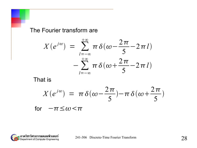 Chapter5 - The Discrete-Time Fourier Transform | PDF | Web Development | Internet