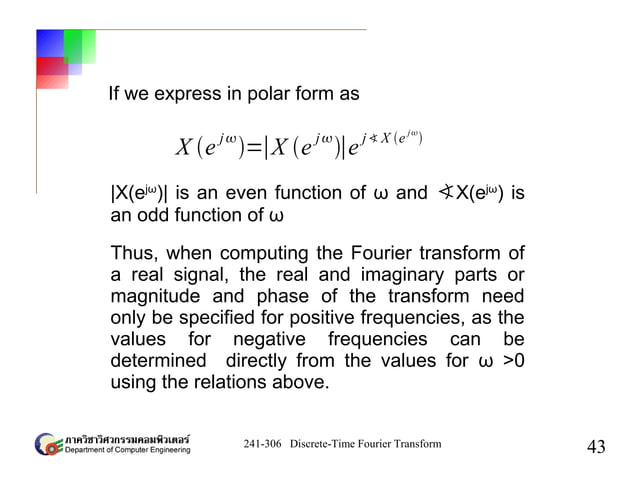Chapter5 - The Discrete-Time Fourier Transform | PDF | Web Development | Internet