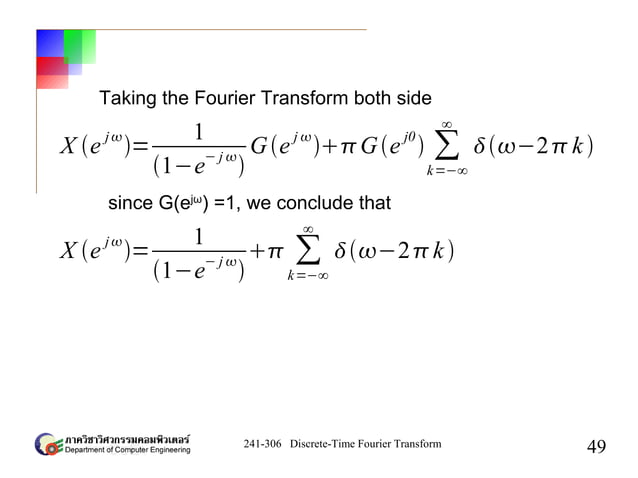 Chapter5 - The Discrete-Time Fourier Transform | PDF | Web Development | Internet