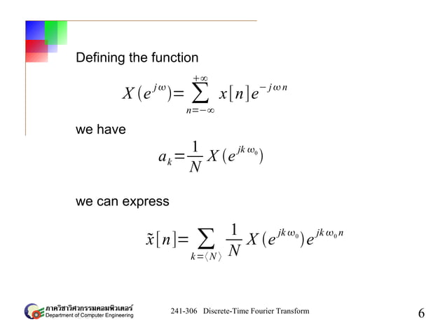 Chapter5 The Discrete Time Fourier Transform Pdf Web Development