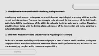 Psychological Interventions for People Exposed to Disaster | PDF