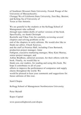 Chapter 5144 PART II + Designing the Supply Chain Netw.docx