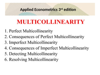 Chapter 5 (1) Multi Collinearity.pptx econometrics | PPTX