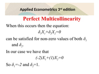 Chapter 5 (1) Multi Collinearity.pptx econometrics | PPTX