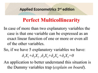 Chapter 5 (1) Multi Collinearity.pptx econometrics | PPTX