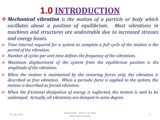 Chapter 5_1 Types of vibrations and elements constituting vibration.PPTX