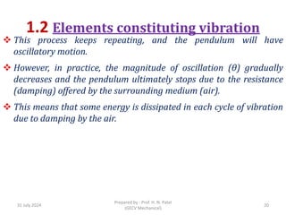 Chapter 5_1 Types of vibrations and elements constituting vibration.PPTX