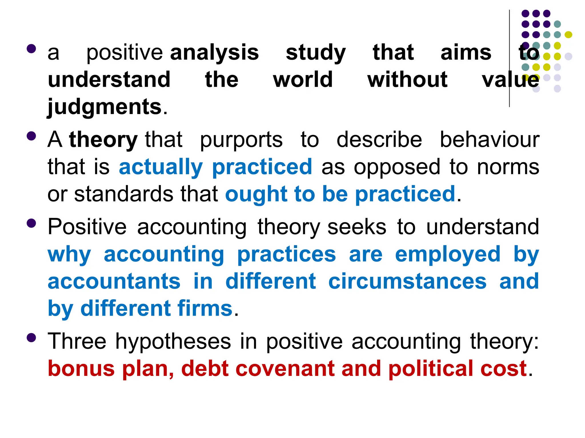 Chapter five - Positive Accounting Theory | PPT