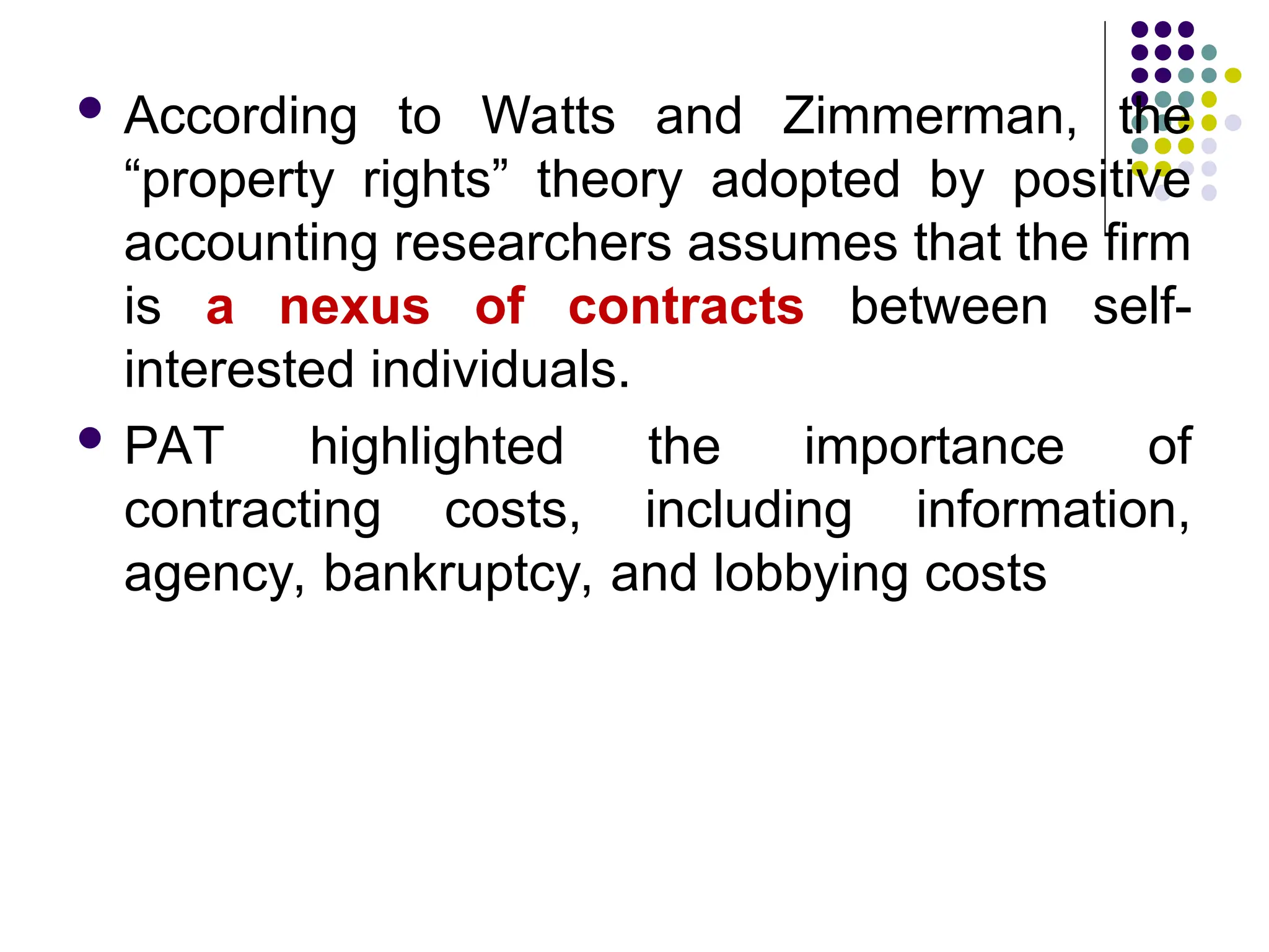 Chapter five - Positive Accounting Theory | PPT