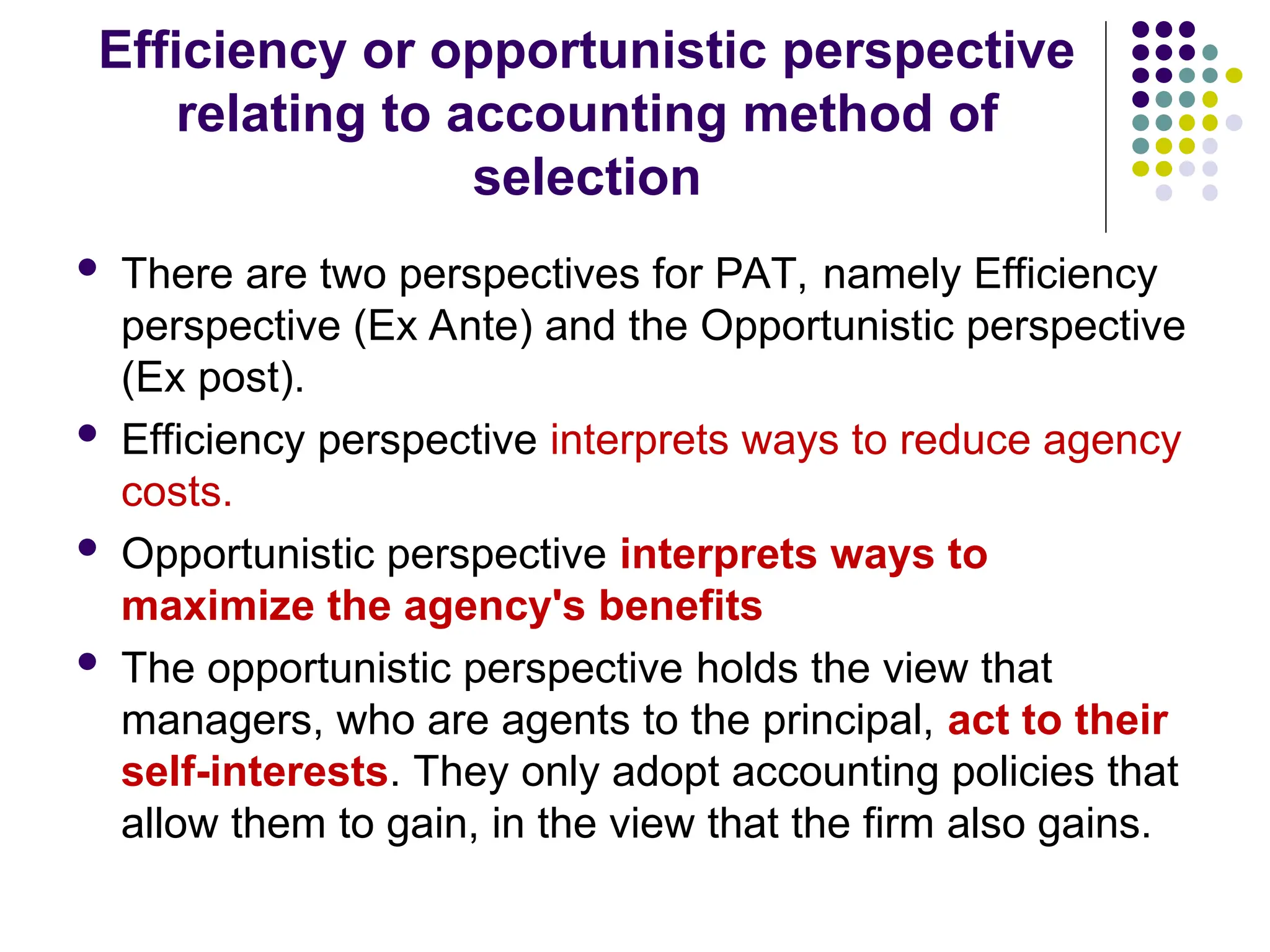 Chapter five - Positive Accounting Theory | PPT
