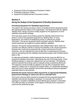 Equipment Criticality Analysis | PDF