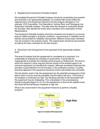 Equipment Criticality Analysis | PDF
