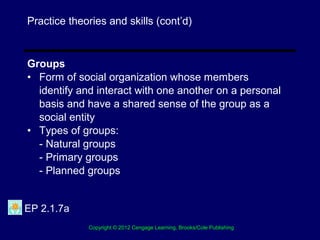 Chapter 5 Social Work Practice with Individuals, Familie and Groups | PPT