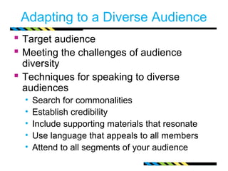 Chapter 5 adapting to your audience | PPT