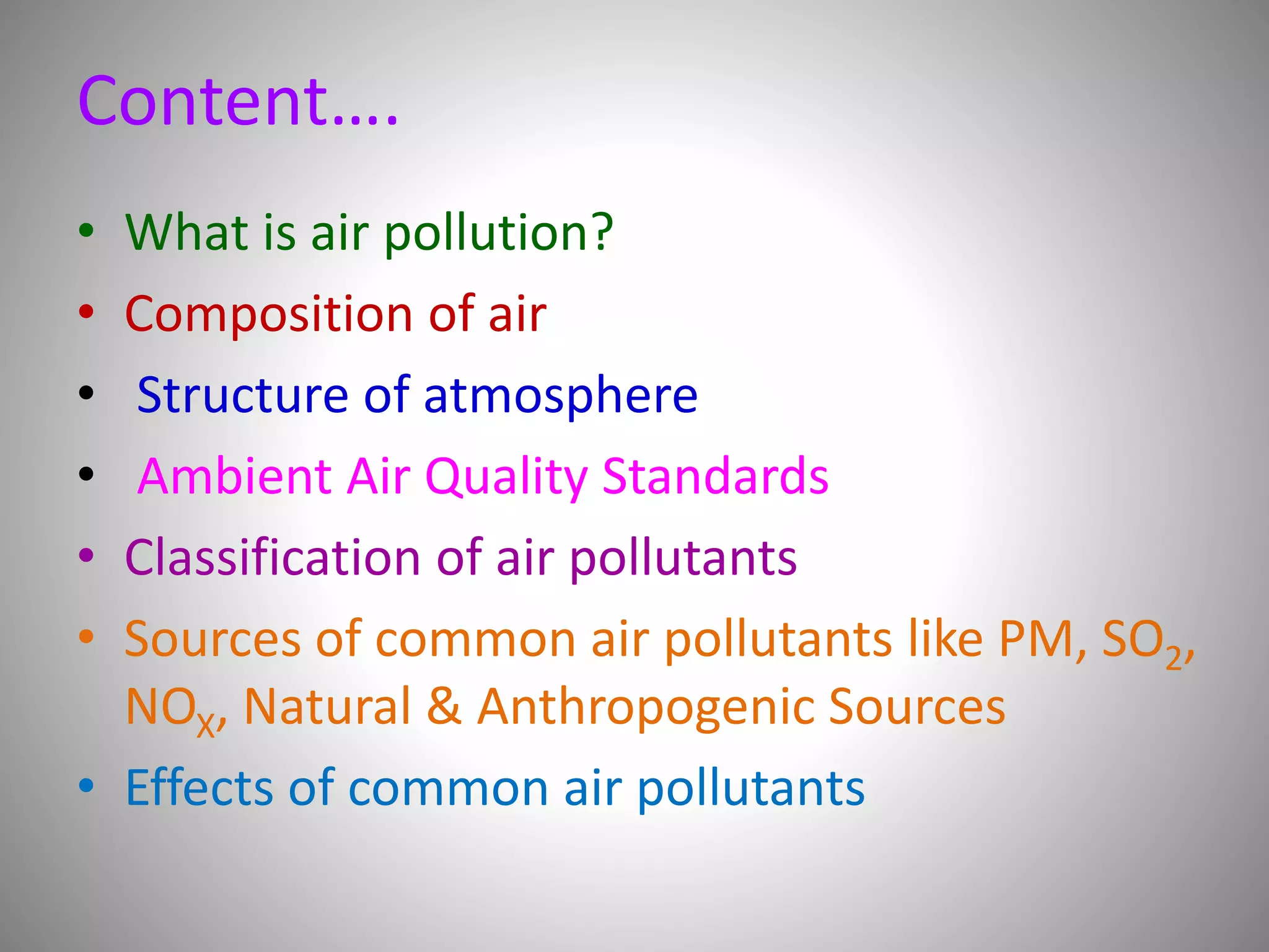 air pollution | PPTX