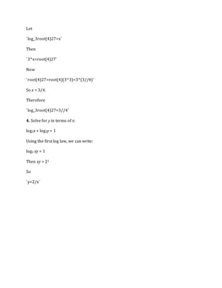 Chapter 5 algebra | PDF