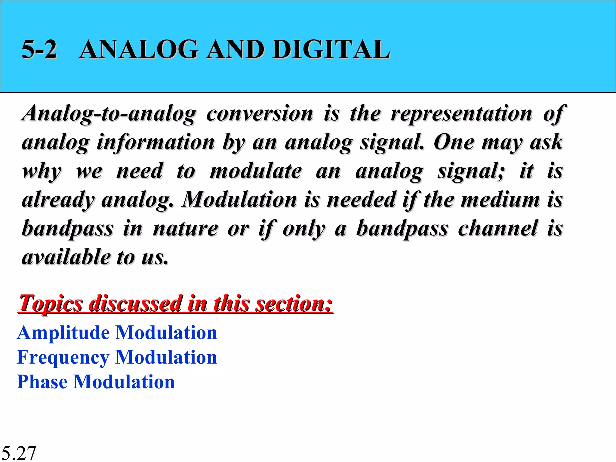 Chapter 5 analog transmission computer_network | PPT