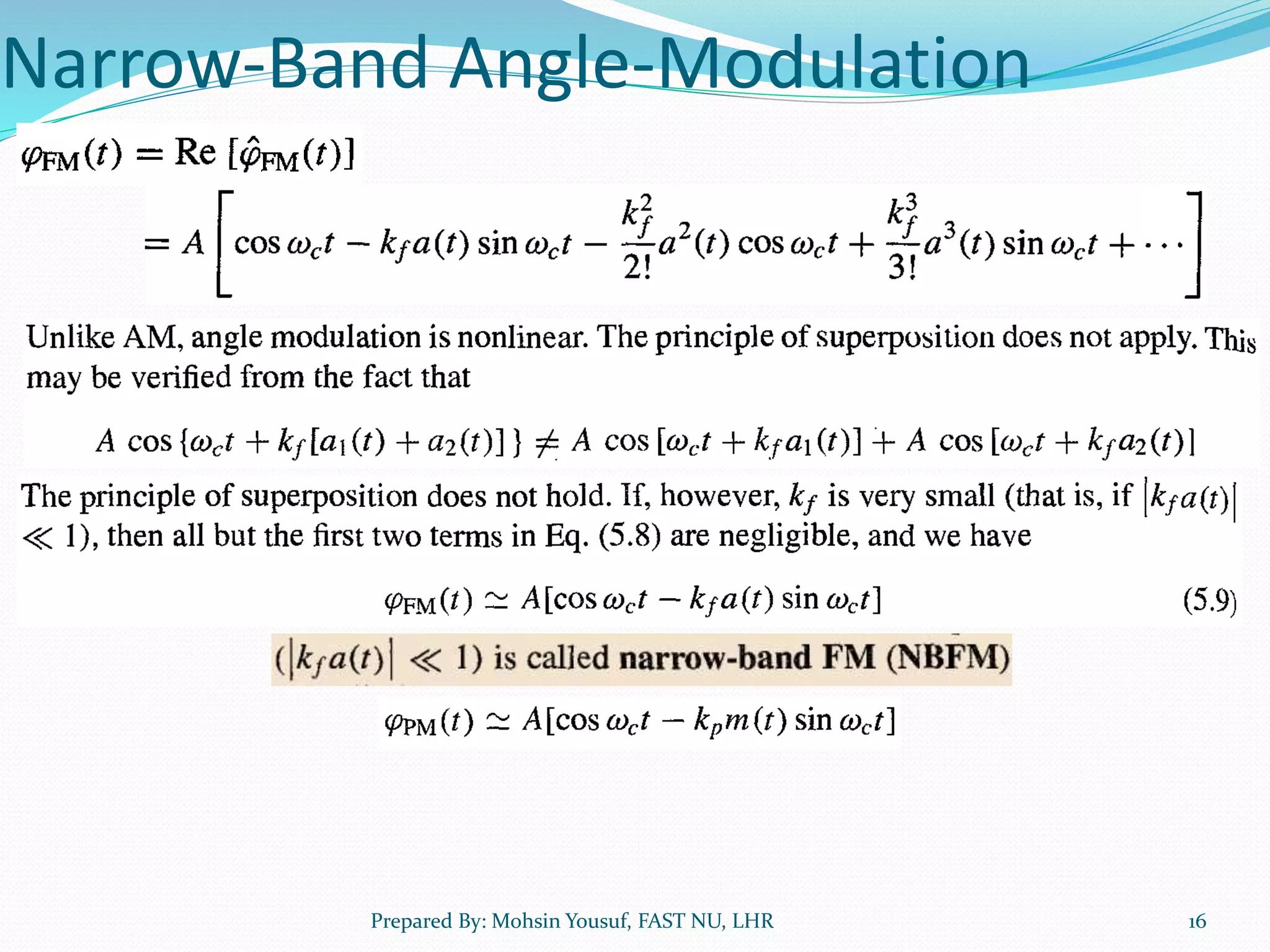 Chapter 5 Angle Modulation Part 1 Pptx