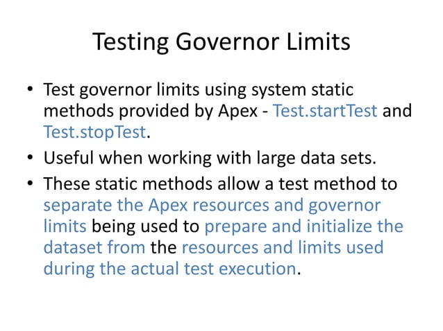 SFDC Introduction to Apex | PPT