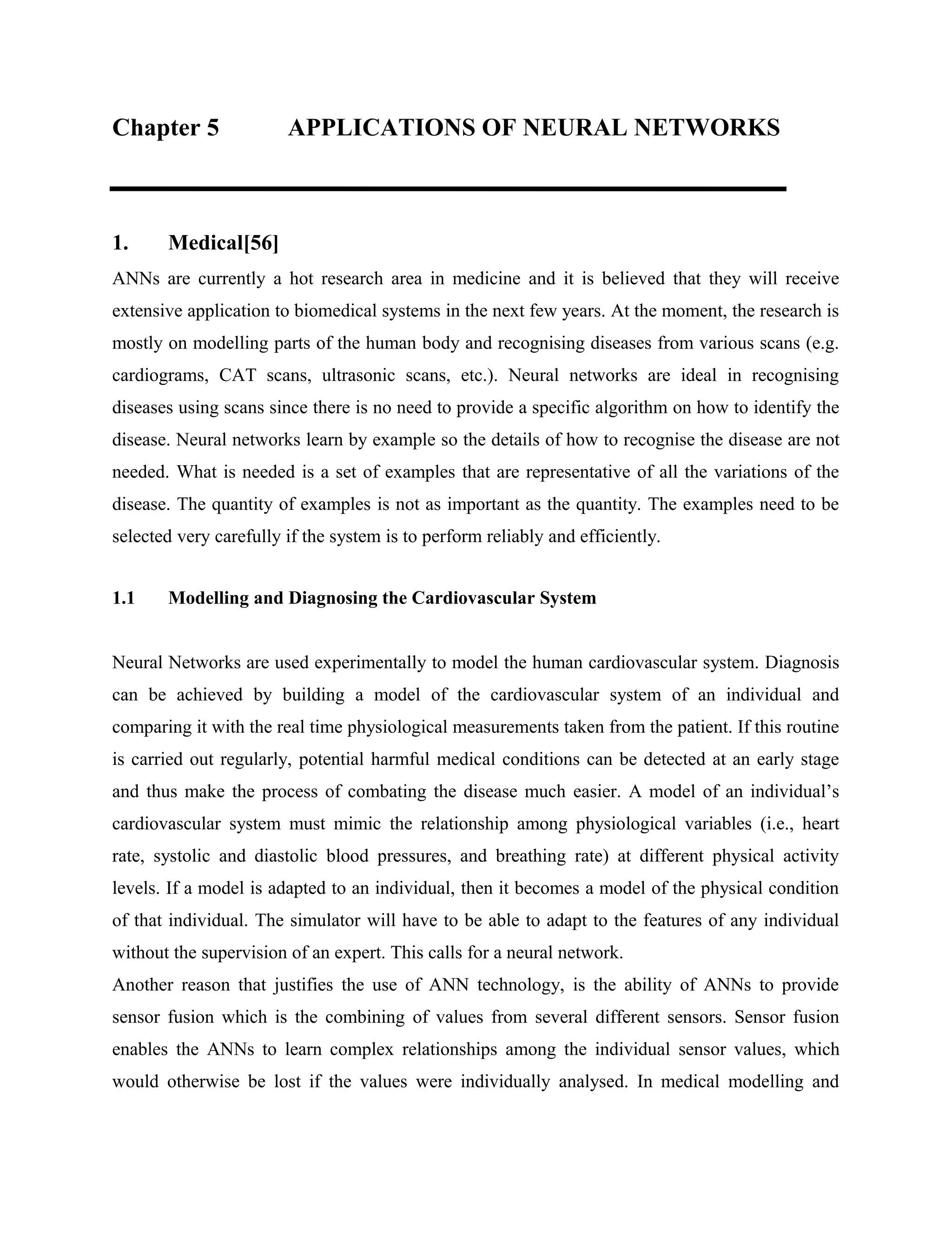 Chapter 5 applications of neural networks | PDF